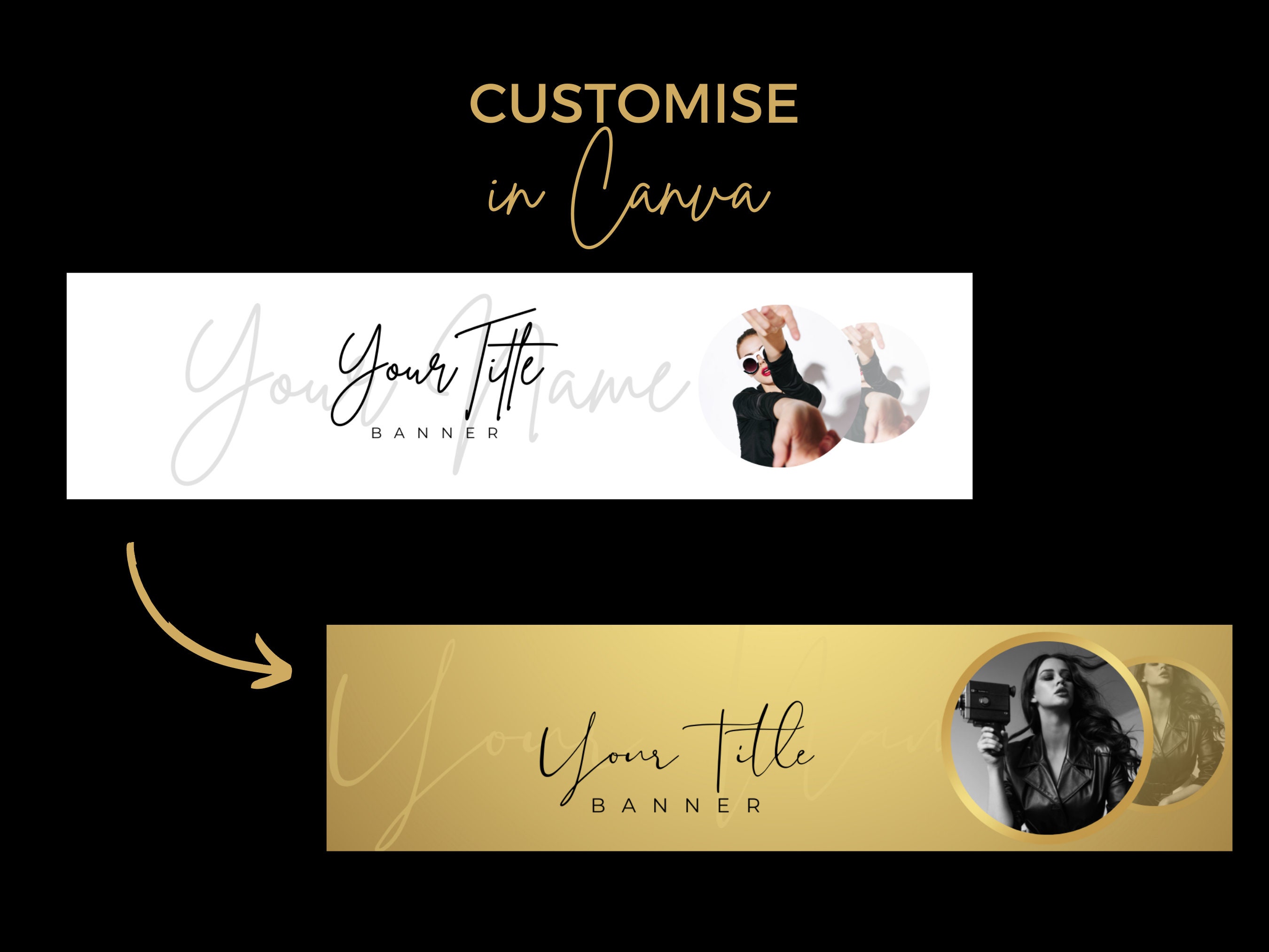 7 Linkedin Banner Templates, Black Linkedin Banner Canva Template ...