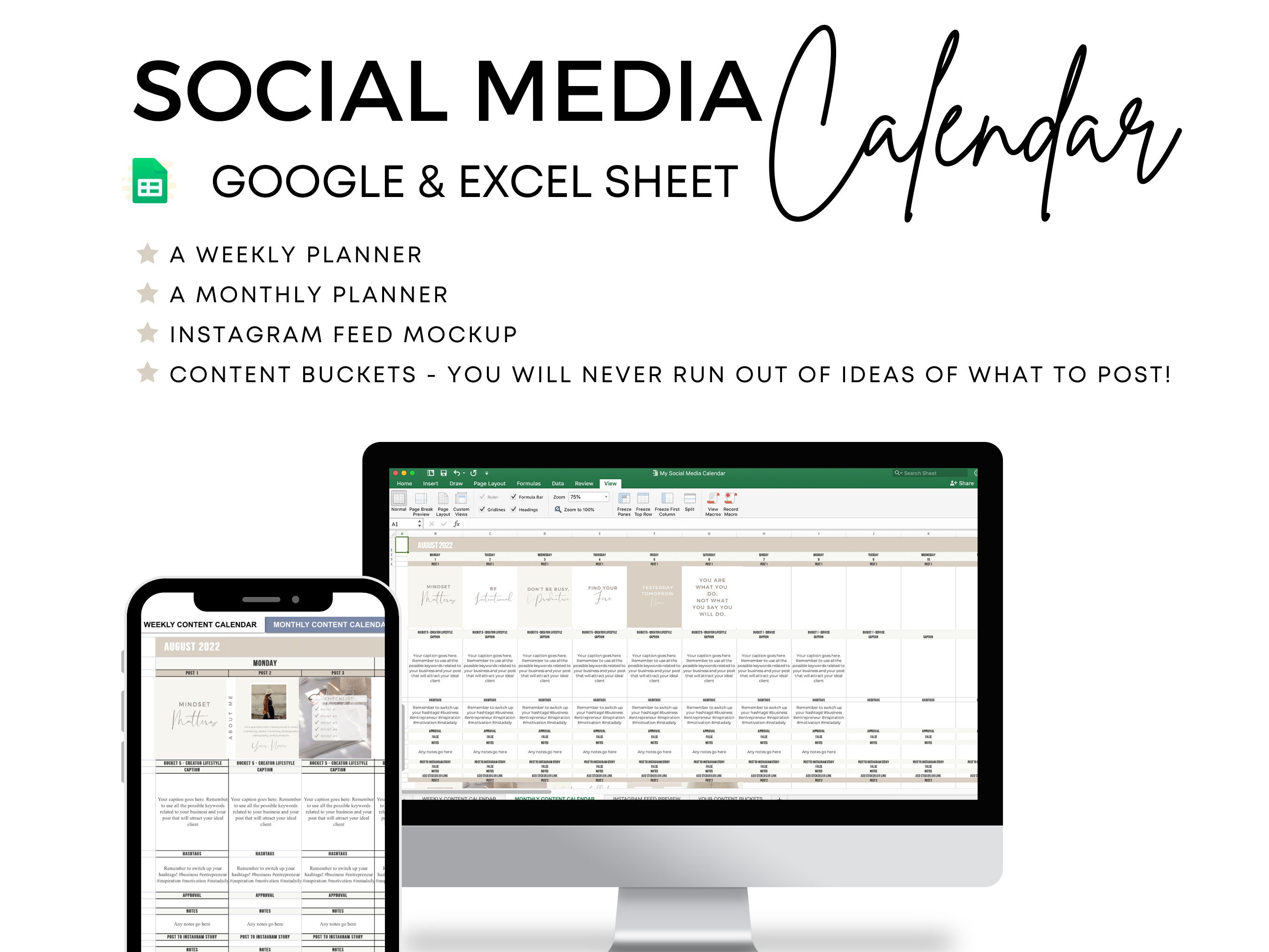 380 Instagram Template Bundle Social Media Planner Instagram - Etsy