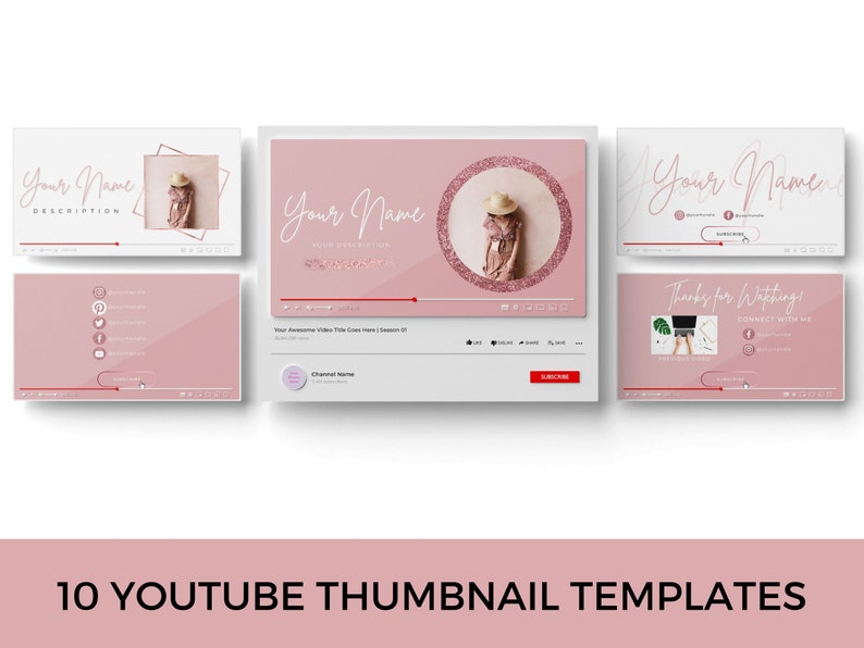 20 Youtube Thumbnail Template, Youtube Banner Templates, Youtube ...