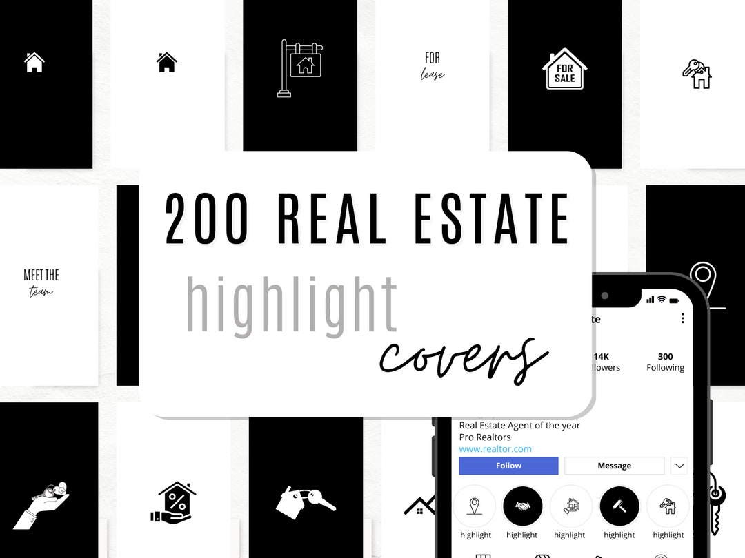 Real Estate Instagram Highlight Covers, Real Estate Instagram Stories ...