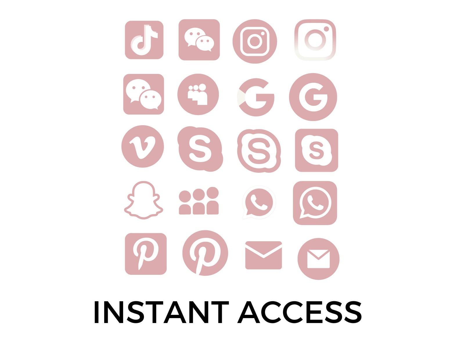 54 Pink Social Media Icons PNG, Facebook Icon, Instagram Icon ...