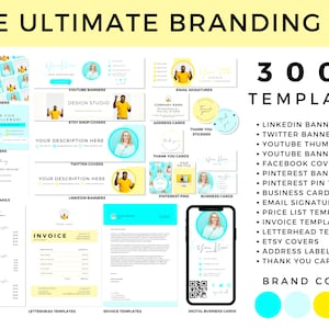 Branding Kit, Pinterest Template, Address Label, Letterhead Template ...