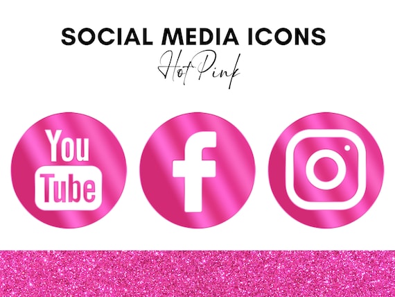 Pink Facebook Icon