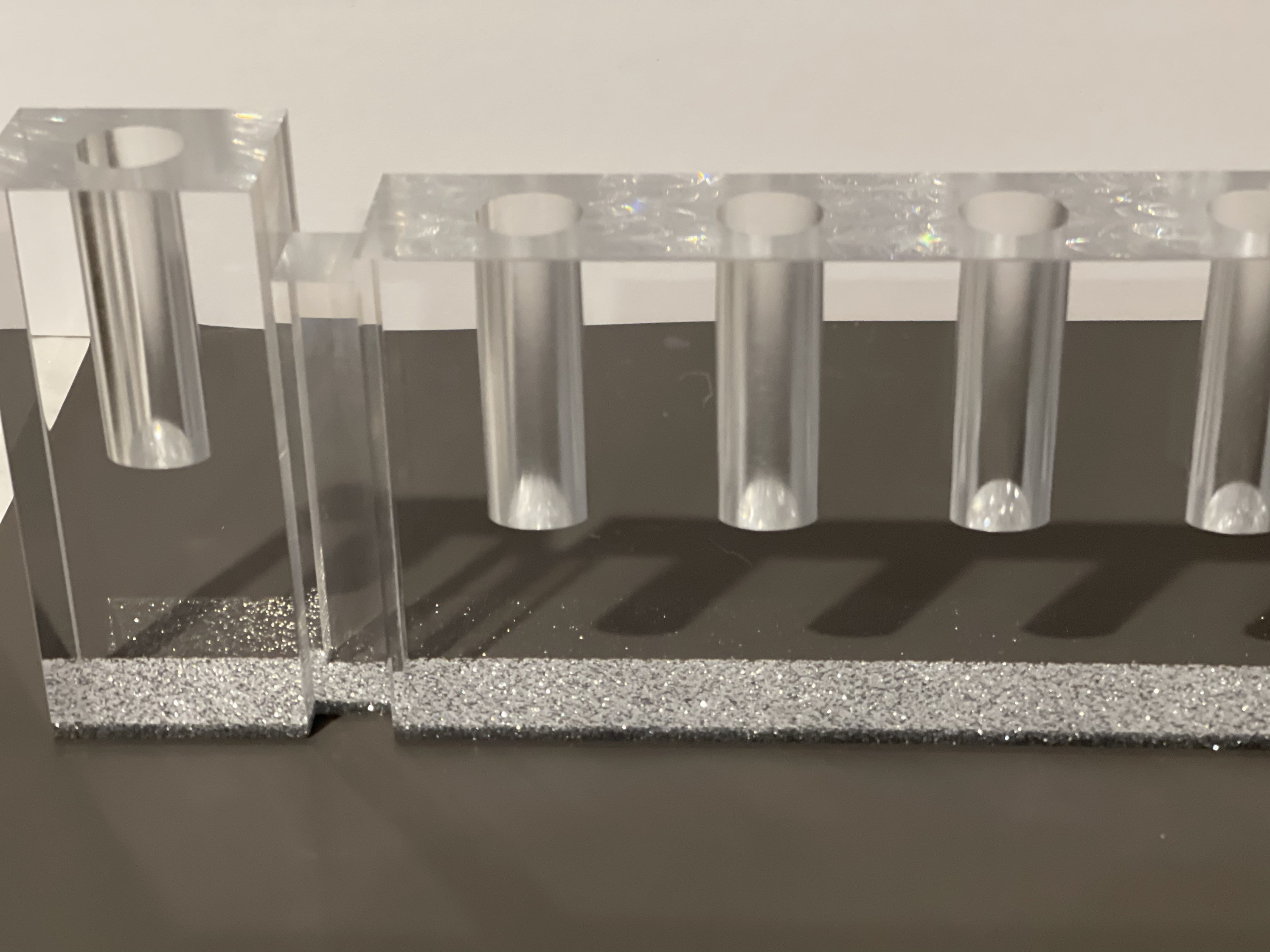 Glider Crystal Hanukkah Menorah, Hanukiah, Chanukah Menorah, Jewish ...