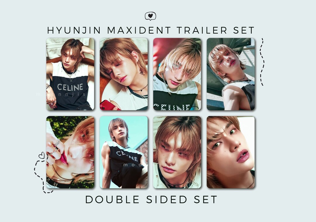 SET 8 Hyunjin Stray Kids MAXIDENT Photocard | Set Maxident Trailer ...