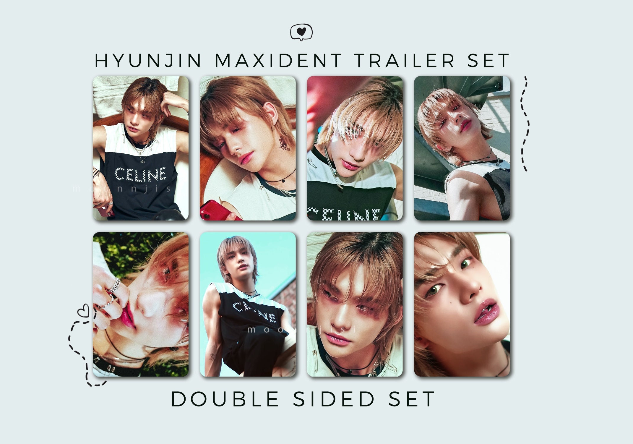 SET 8 Hyunjin Stray Kids MAXIDENT Photocard | Set Maxident Trailer ...