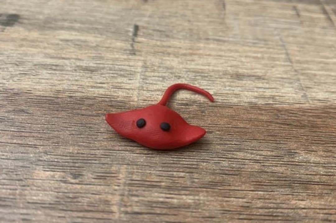 Tiny Clay Red Stingray Figurine - Etsy Ireland
