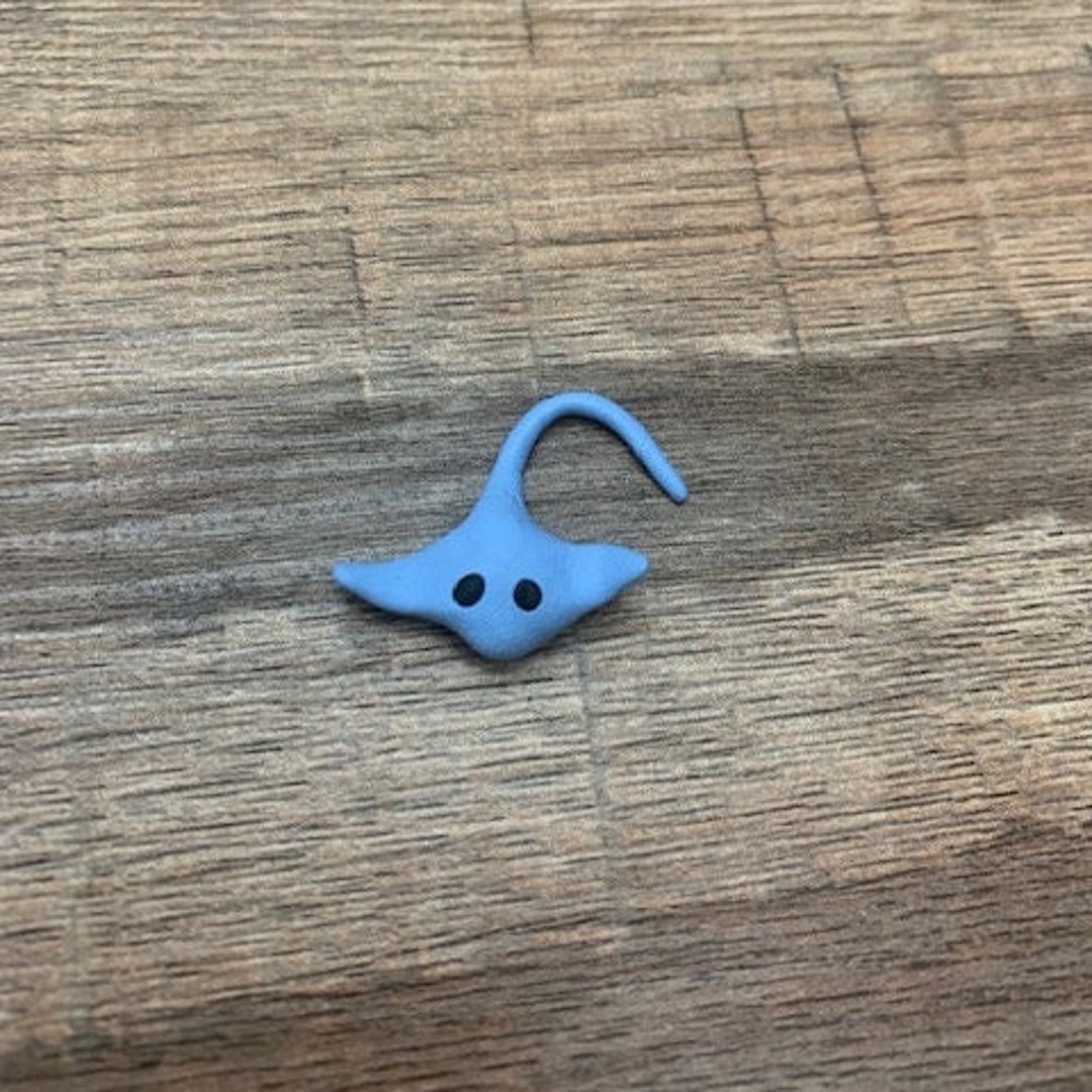 Tiny Clay Light Blue Stingray Figurine - Etsy