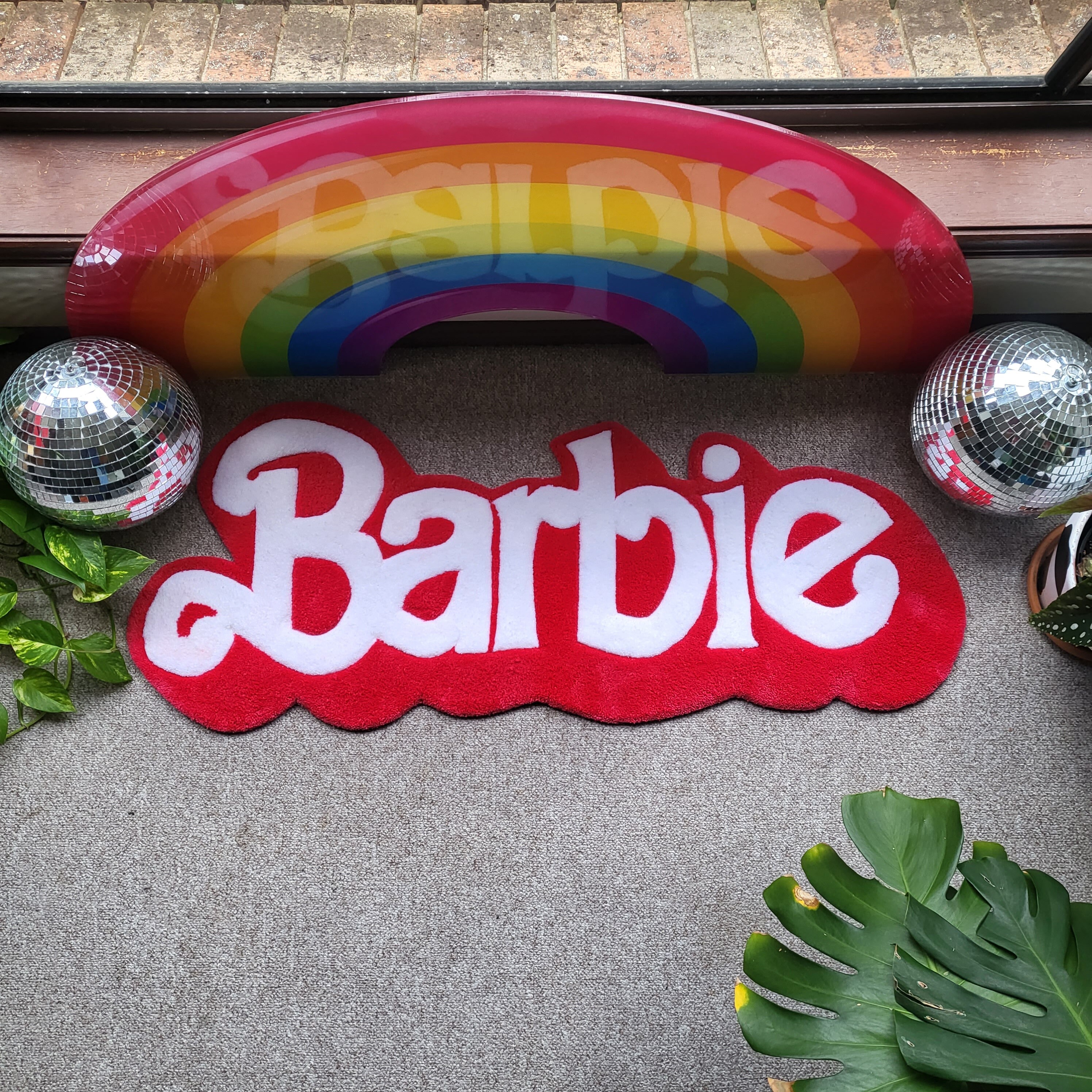 Barbie Logo Handmade Tufted Rug - Etsy