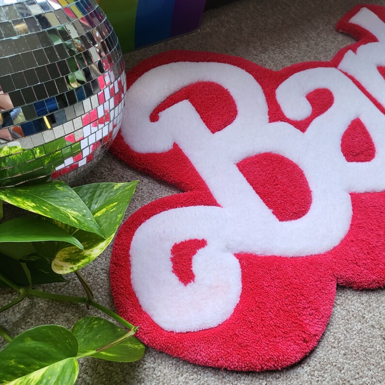 Barbie Logo Handmade Tufted Rug - Etsy