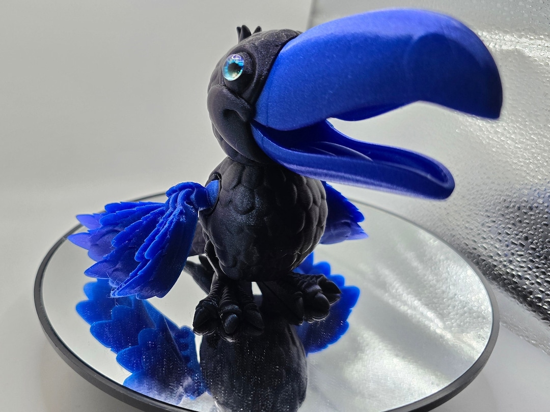 Toucan Bird Articulated 2 Color Sensory Fidget (gentle) Art Fun ...