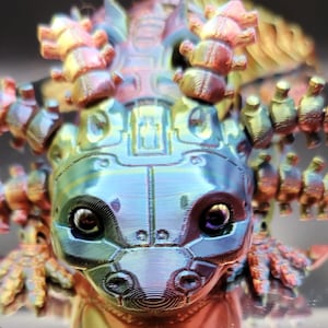 Robot Axolotl Articulated ADHD Sensory Fidget Experience With 3d Eyes ...