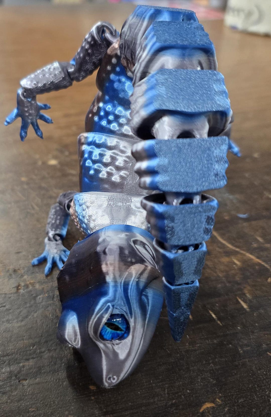 Leopard Gecko. Articulated. Pretend Pet. Fidget Sensory Desk Toy Custom ...