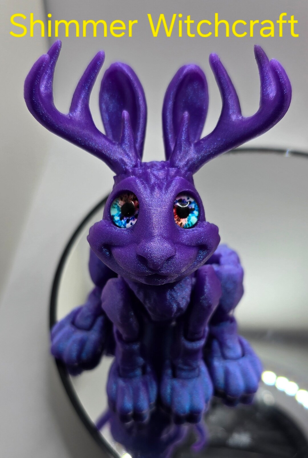 Jackalope Mythical Jackrabbit-antelope Articulated With Fun Eyes Toy ...
