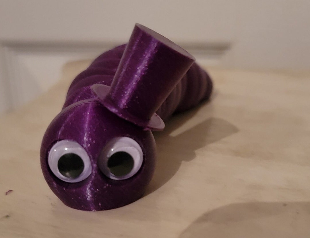 Fidget Slug Jaunty With Googly Eyes Sensory Toy small Parts - Etsy
