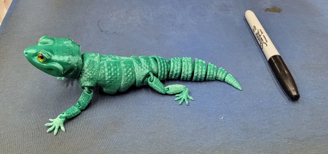 Leopard Gecko. Articulated. Pretend Pet. Fidget Toy. - Etsy