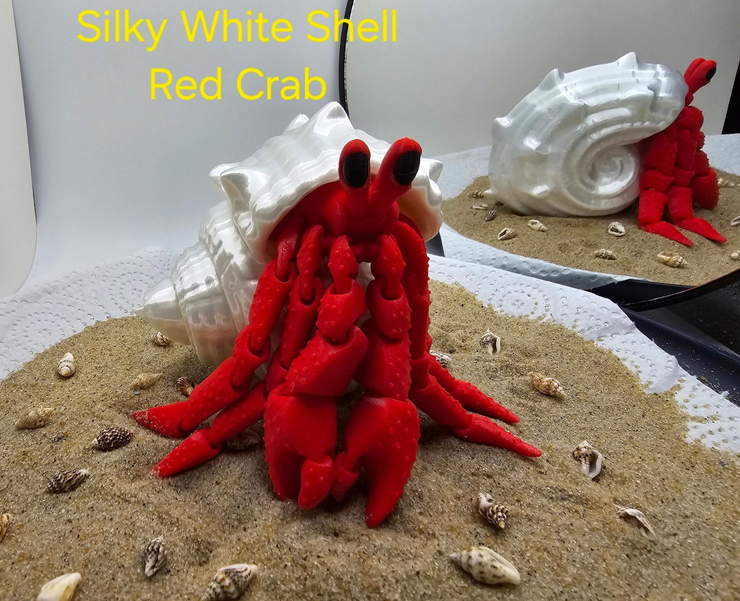 Herman the Hermit Crab Realistic ADHD Sensory Fidget Toy With Magnetic ...