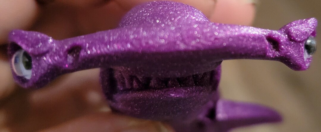Hammerhead Shark. Articulated Fidget Sensory Toy. Googly Eyes. (small ...