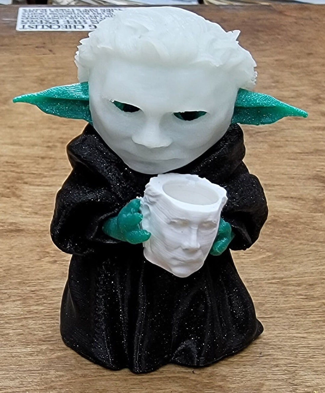 Grogu in Halloween Mask / or Christmas Hat (fan Art) Halloween Figure ...