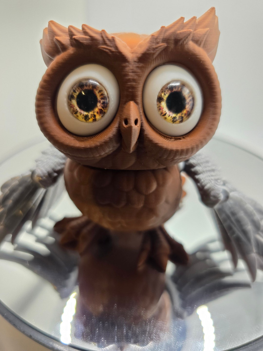 Owl Bird 2 Color Articulated Sensory Fidget Art Fun Realistic Eyes ...