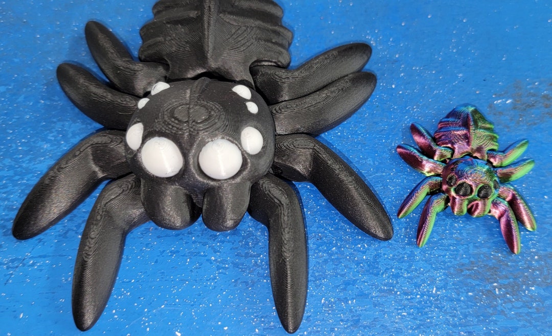 Spider Articulated Sensory Desk Toy Halloween Decor Fun Pretend Pet ...