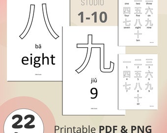 Printable Numbers 1-10 Coloring Book for Kids Homeschool - Etsy