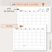 Blank Monthly Calendar With Notes Printable Minimalist Undated Monthly ...