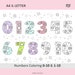 Cute Flower Number Coloring Page for Kid Numbers 0 to 10 and 1 to 10 ...