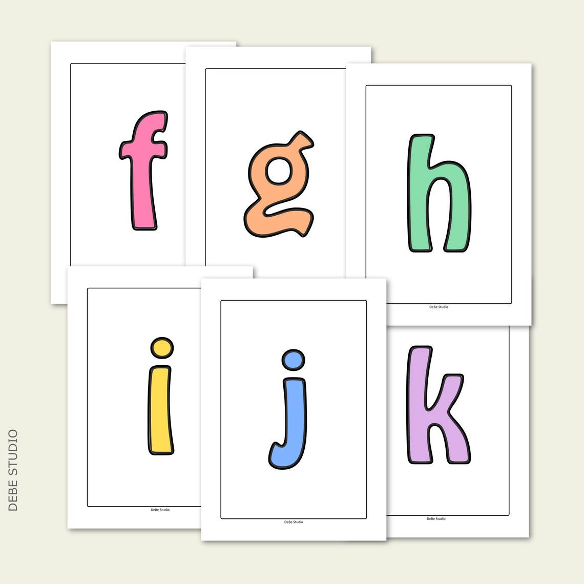 54 Uppercase Lowercase Alphabet Coloring Pages for Kid Printable ABC ...