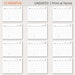 Blank Monthly Calendar With Notes Printable Minimalist Undated Monthly ...