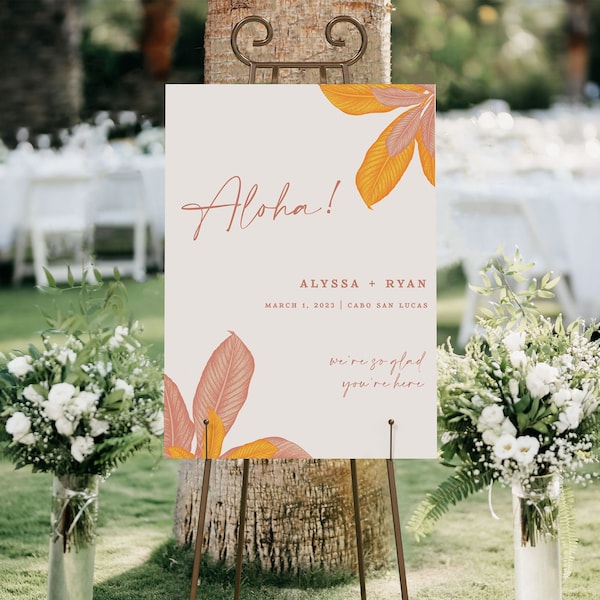 Destination Wedding Welcome Sign - Etsy