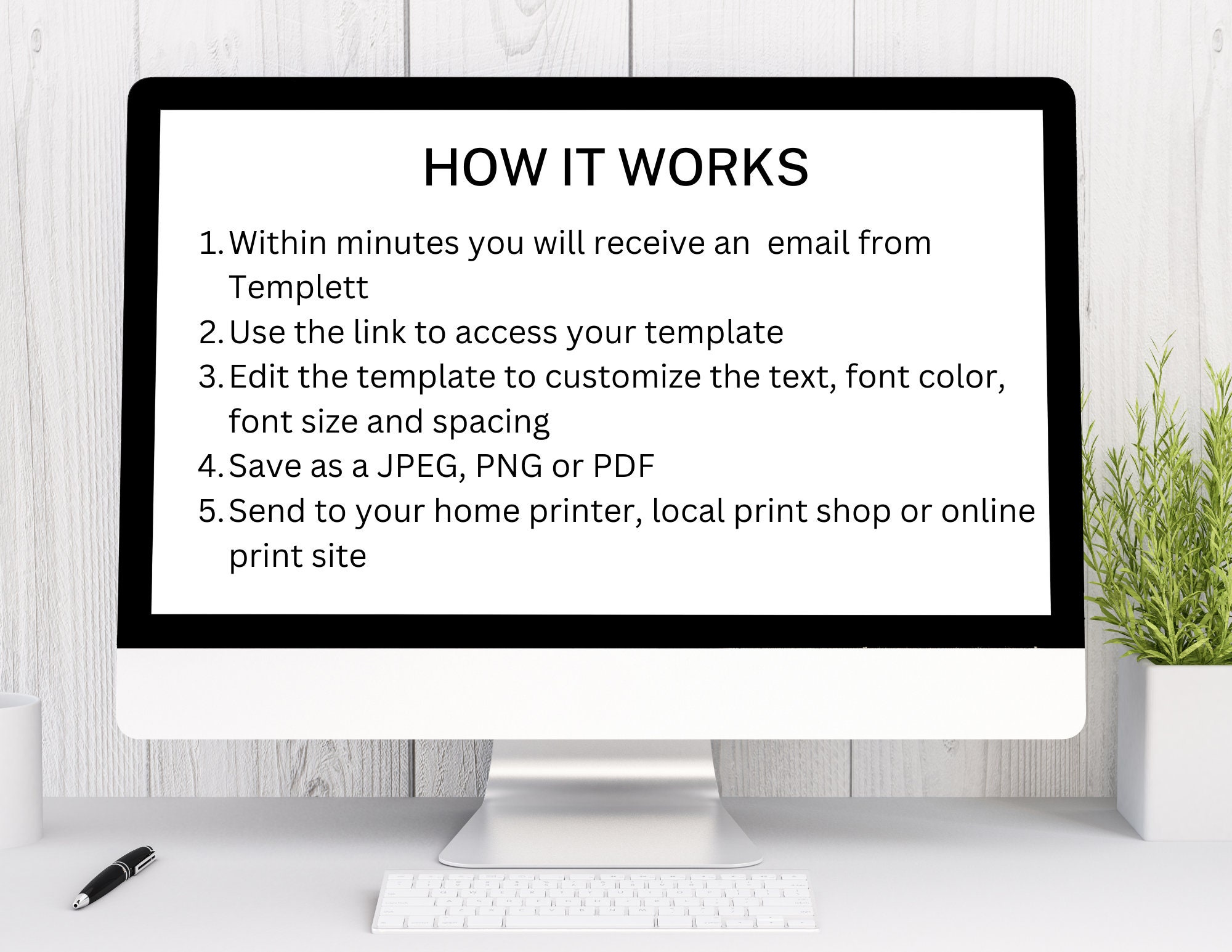 Gold Wedding Program Template, Modern Script Gold, Long Ceremony Program, Editable Instant ...