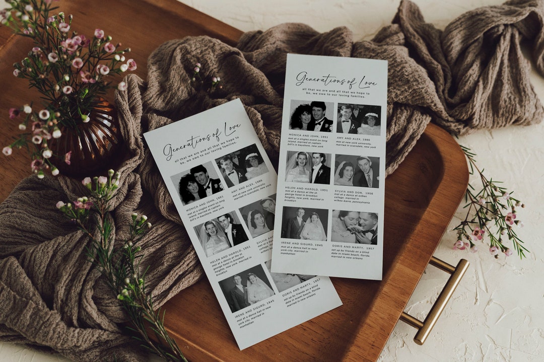 Generations of Love Program Template, Loving Families Printable, the ...