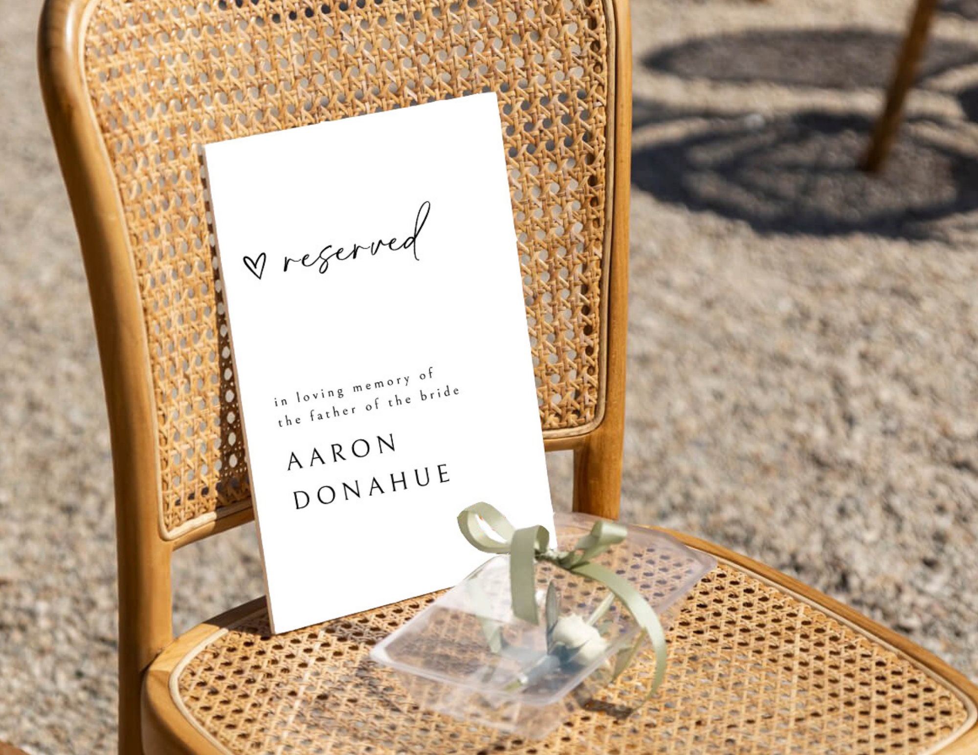 Modern Reserved Wedding Seating Sign Template (digital Download) - Etsy
