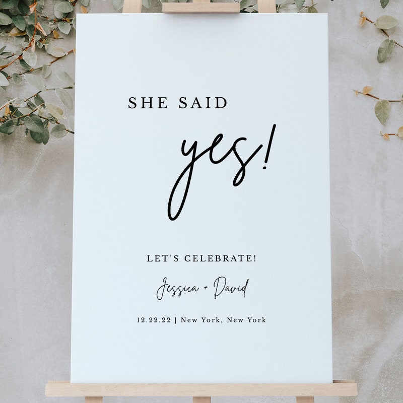 She Said Yes - Etsy