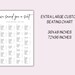 Extra Large Seating Chart Template Custom Minimalist Modern Seating ...