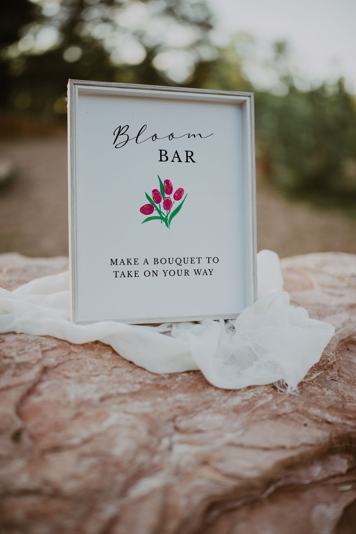 Flower Bar Sign Printable Build Your Bouquet Sign Bloom - Etsy