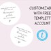 Wedding Toss Sticker Template: Personalized Petal Toss Label (digital ...