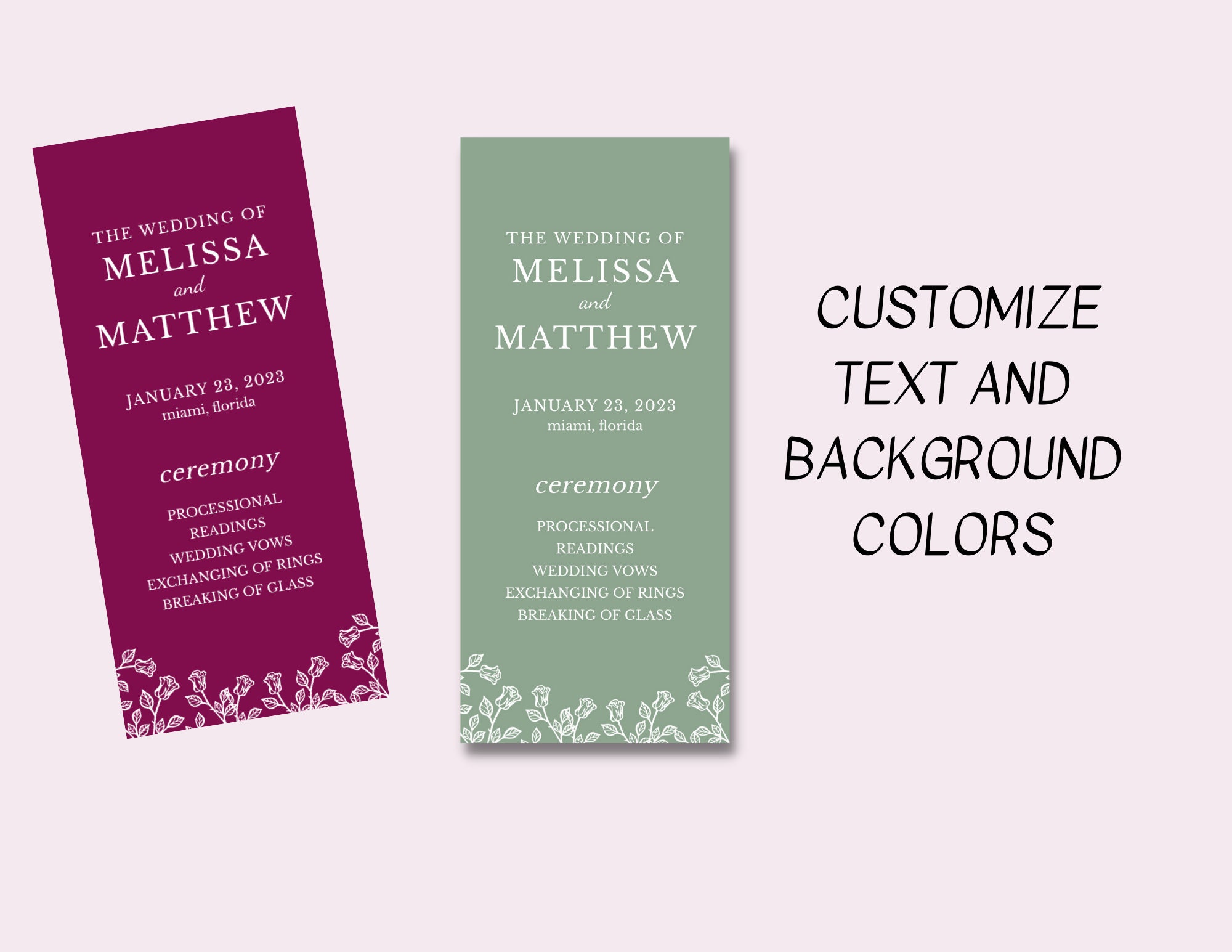 Generations of Love Program Template Loving Families - Etsy