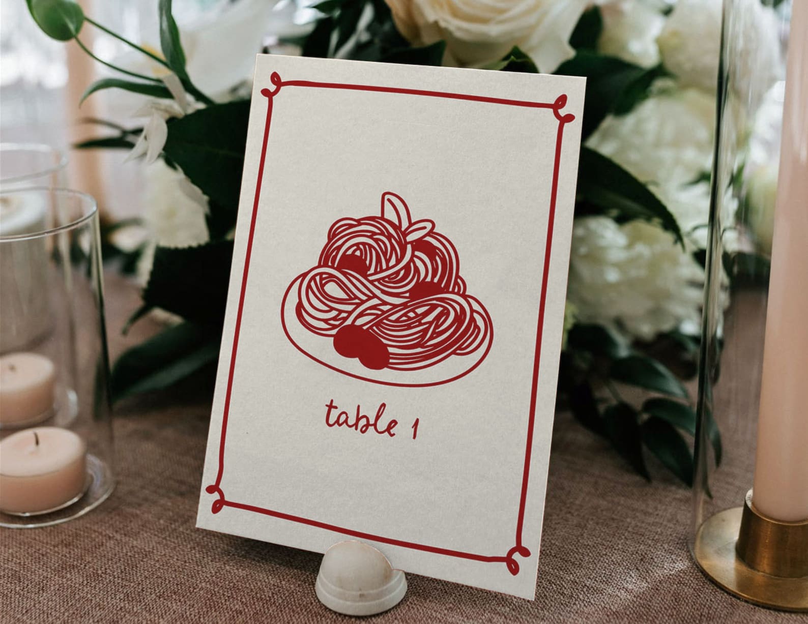 Rehearsal Dinner Table Numbers Template Italian Wedding Table Numbers ...