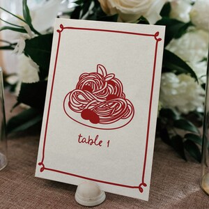 Rehearsal Dinner Table Numbers Template | Italian Wedding Table Numbers ...