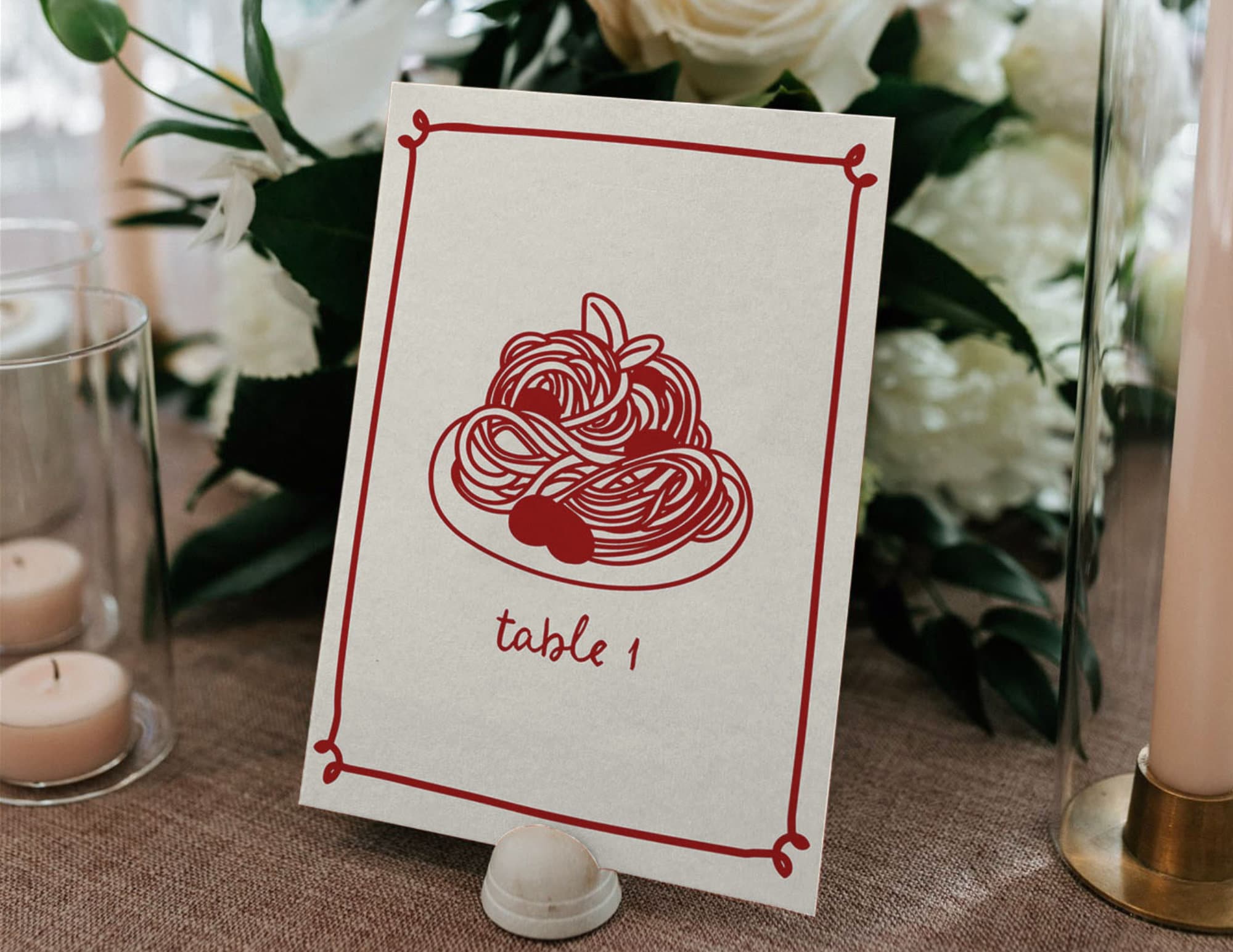 Rehearsal Dinner Table Numbers Template Italian Wedding Table Numbers ...