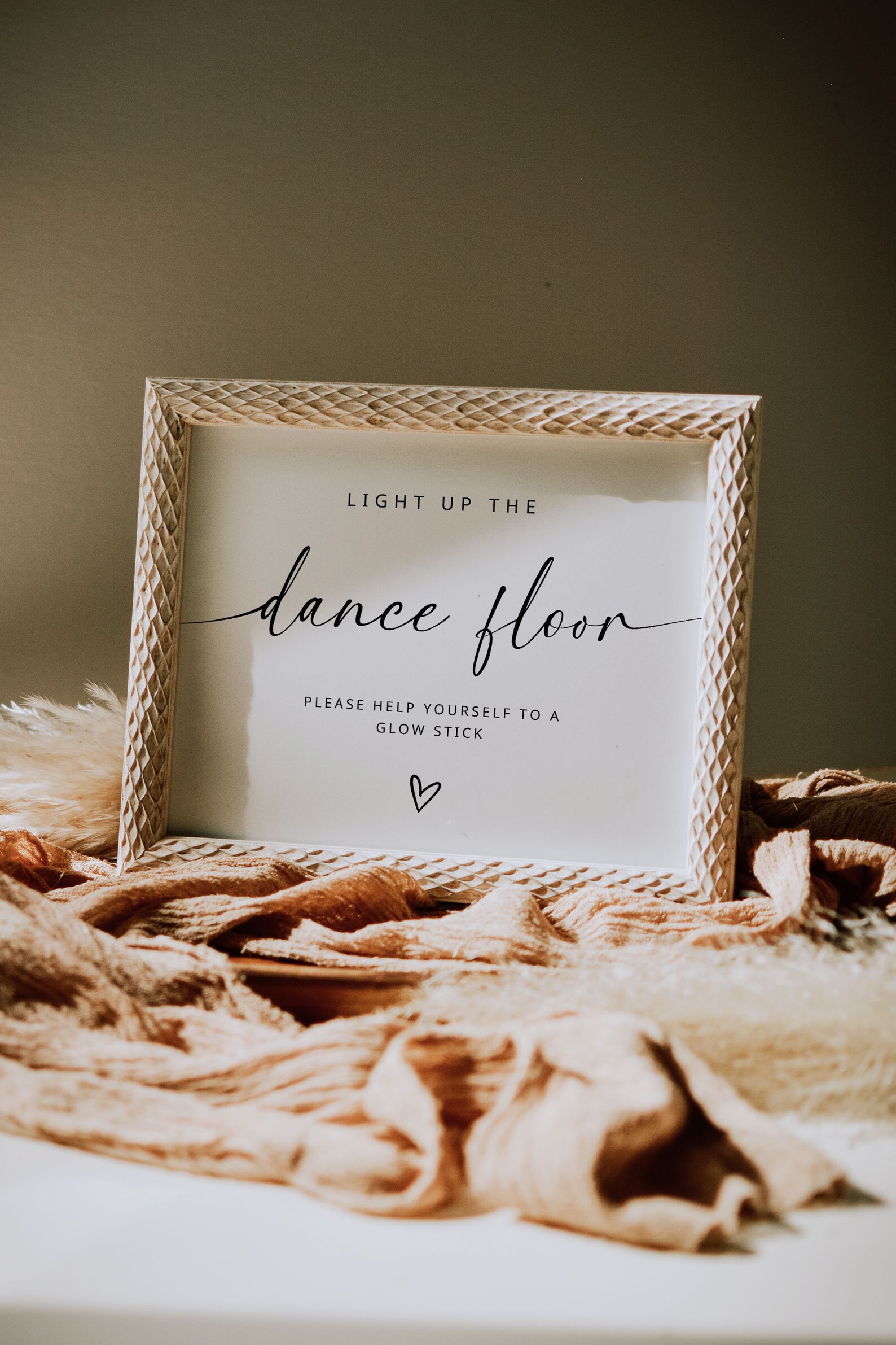 Light up the Dance Floor Sign Wedding Glow Stick Sign - Etsy