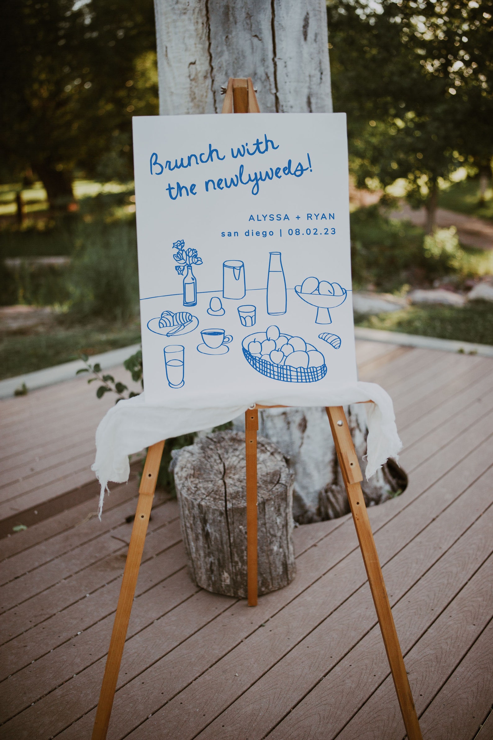 Hand Drawn Farewell Brunch Sign Template Wedding Brunch Welcome Sign ...