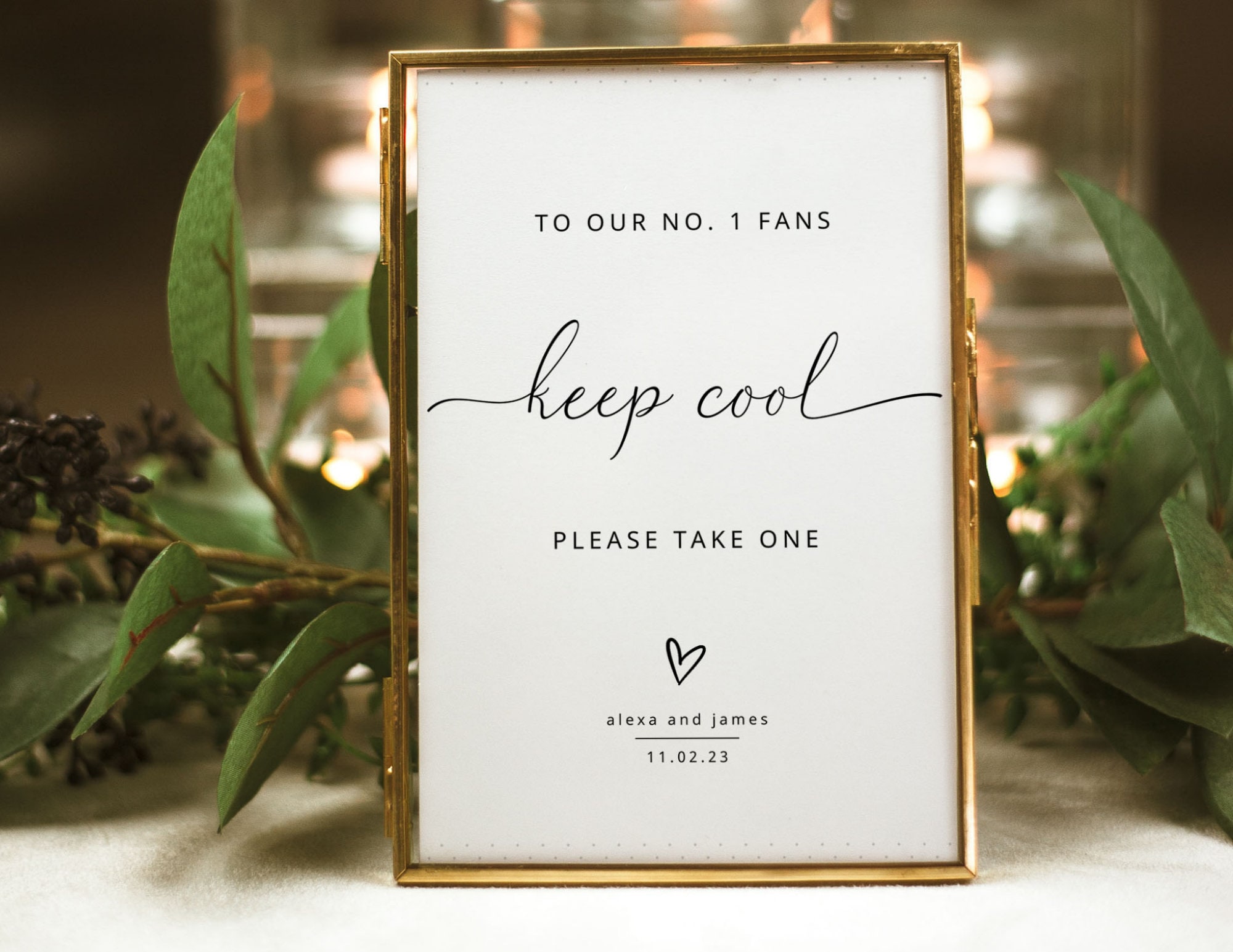 Wedding Fan Sign Template Grab a Fan Sign Wedding Fan Programs ...
