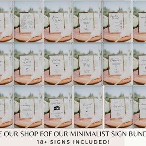 Cake Flavor Sign Template | Printable Cake Table Sign | Modern Dessert ...