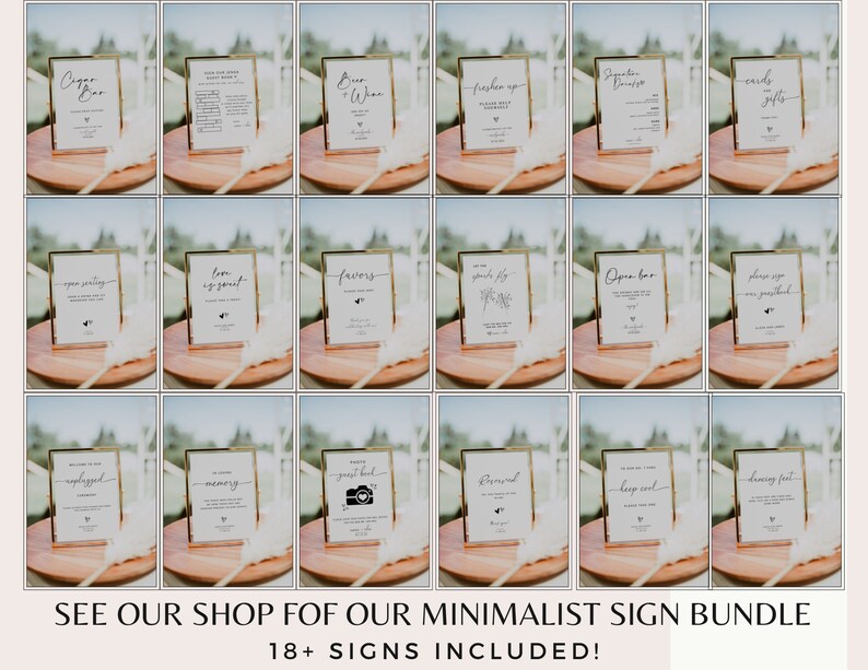 Cake Flavor Sign Template Printable Cake Table Sign Modern - Etsy