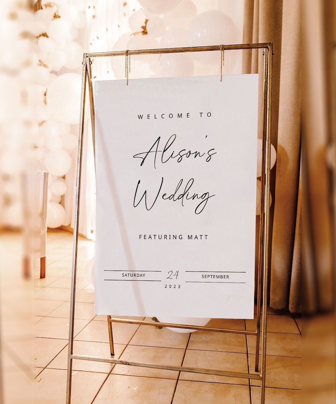 Funny Wedding Welcome Sign Template: Bride Featuring Husband (digital ...