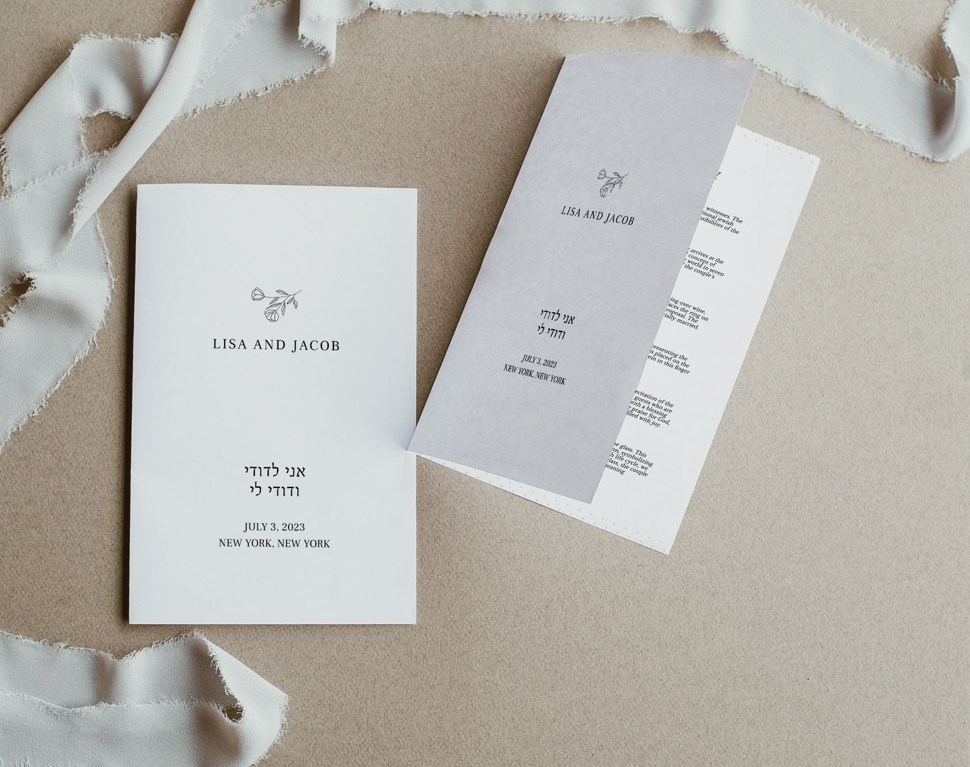 Simple Jewish Wedding Ceremony Template Jewish Wedding - Etsy