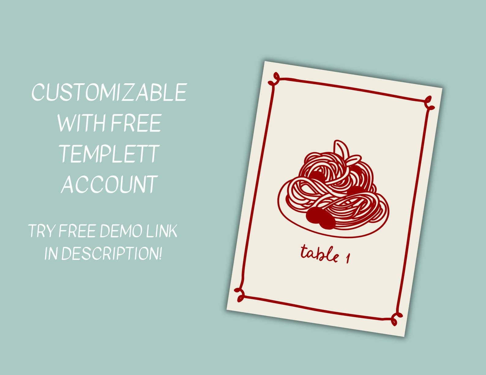 Rehearsal Dinner Table Numbers Template Italian Wedding Table Numbers ...